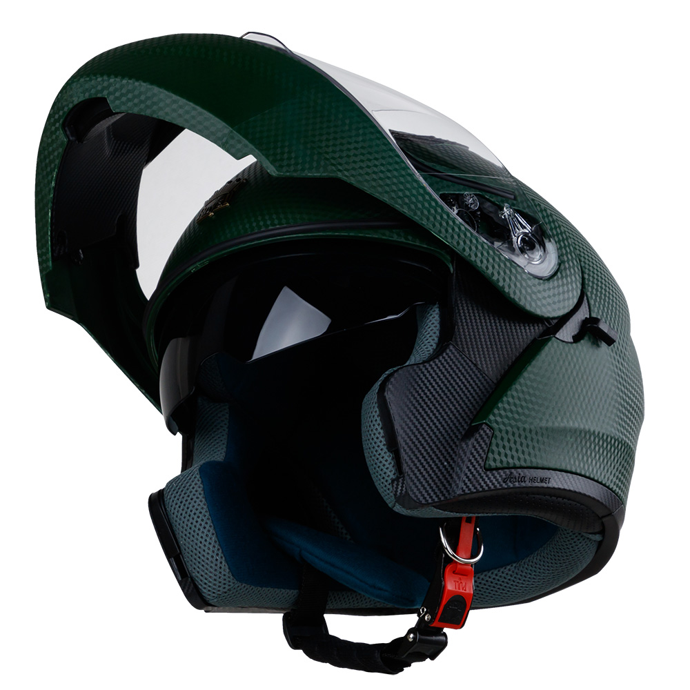 Mũ bảo hiểm Fullface Royal M179 Xanh rêu Carbon